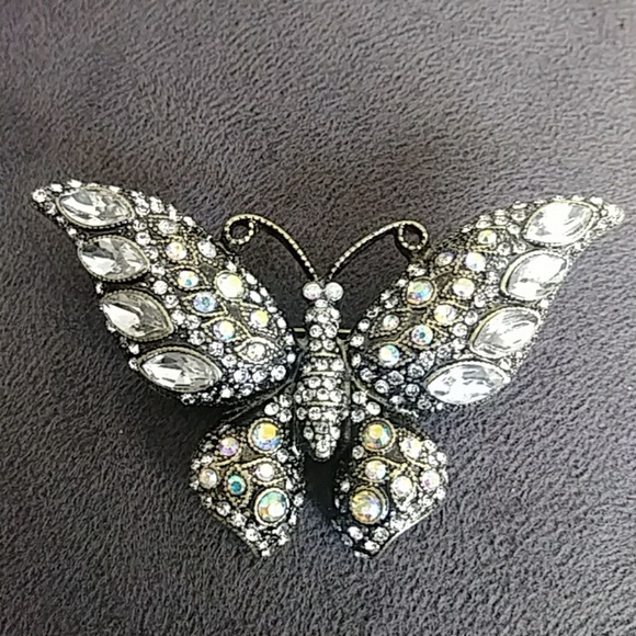 Jewelry | New Rhinestone Butterfly Brooch | Poshmark